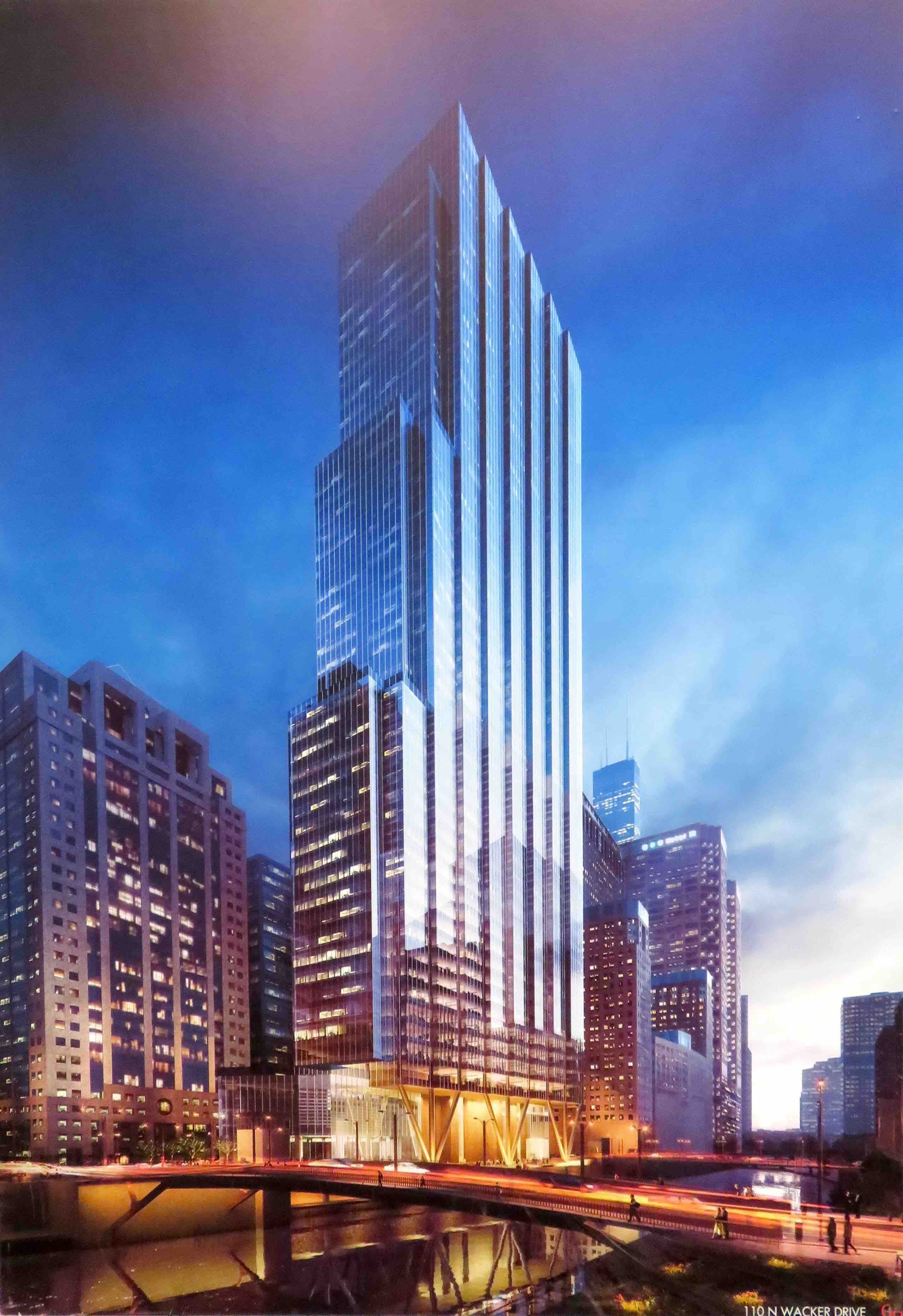110 N Wacker Developers Propose Tallest Pure Office Building In