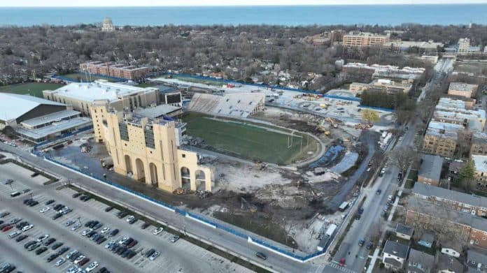 Demolition of 98-year-old stadium in Chicago underway | Chicago ...